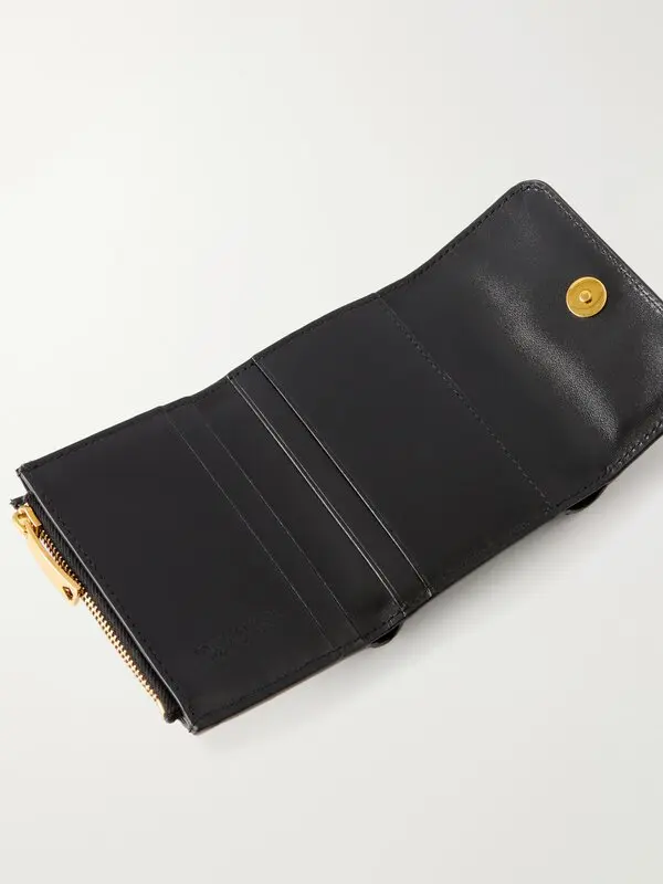 Bottega Veneta Andiamo Intrecciato Leather Tri-fold Wallet