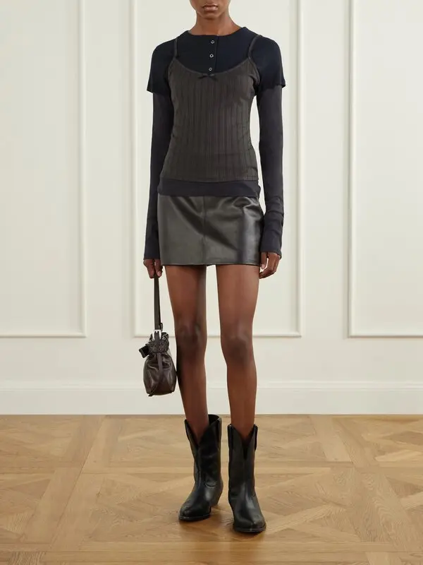 GOLDEN GOOSE Wish Star Embroidered Leather Ankle Boots