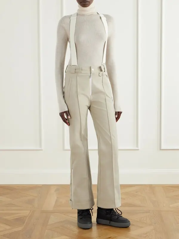 YVES SALOMON Pleated Flared Ski Pants