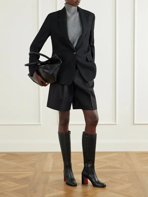 CHRISTIAN LOUBOUTIN Iranina 85 Leather Knee High Boots