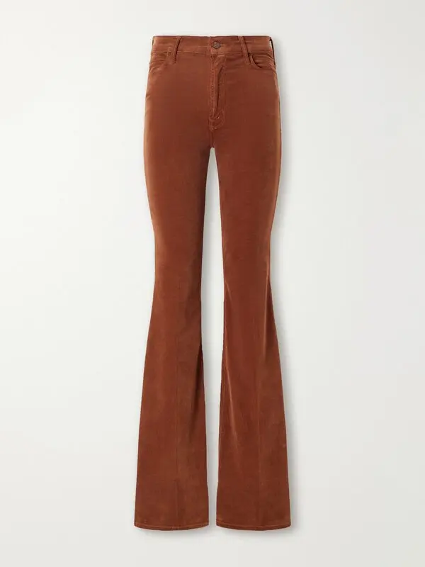 MOTHER The Doozy Cotton-blend Corduroy Flared Pants
