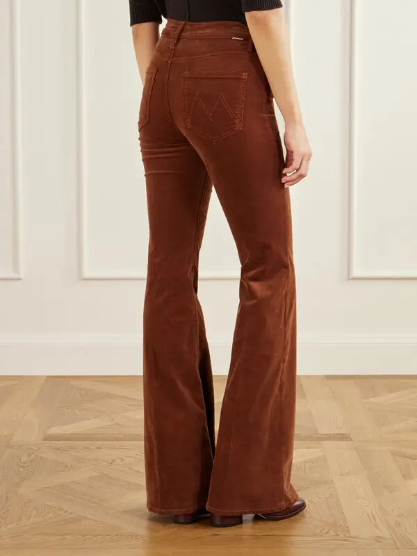 MOTHER The Doozy Cotton-blend Corduroy Flared Pants