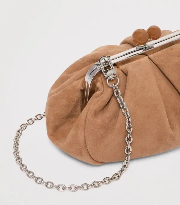 Max Mara Suede Pasticcino Clutch Bag