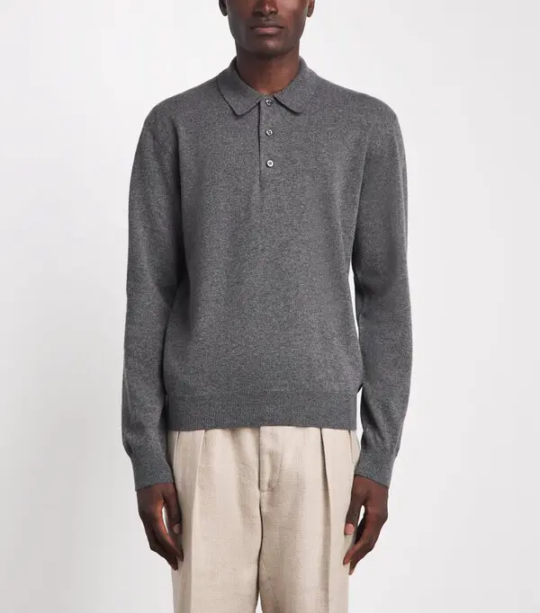 Ralph Lauren Purple Label Cashmere Polo Sweater