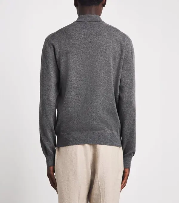 Ralph Lauren Purple Label Cashmere Polo Sweater