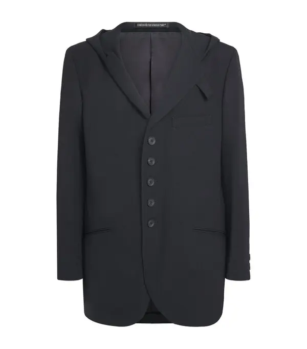 Yohji Yamamoto Wool Hooded Blazer