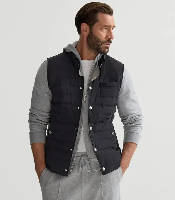 Brunello Cucinelli Bonded Taffeta Down Gilet