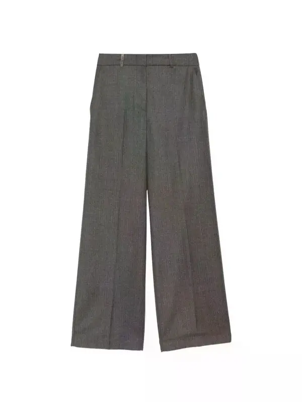 Peserico Pinstripe Wide-leg Tailored Trousers
