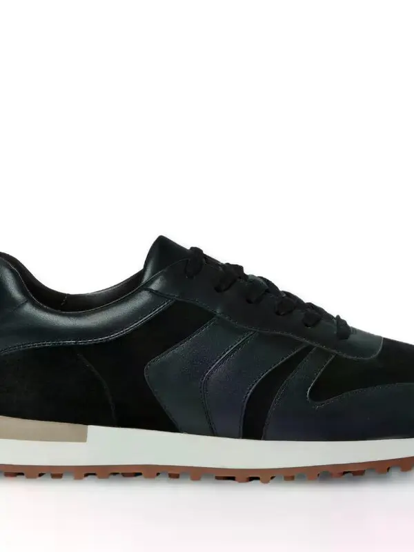 BRETT JOHNSON Panelled Leather Sneakers