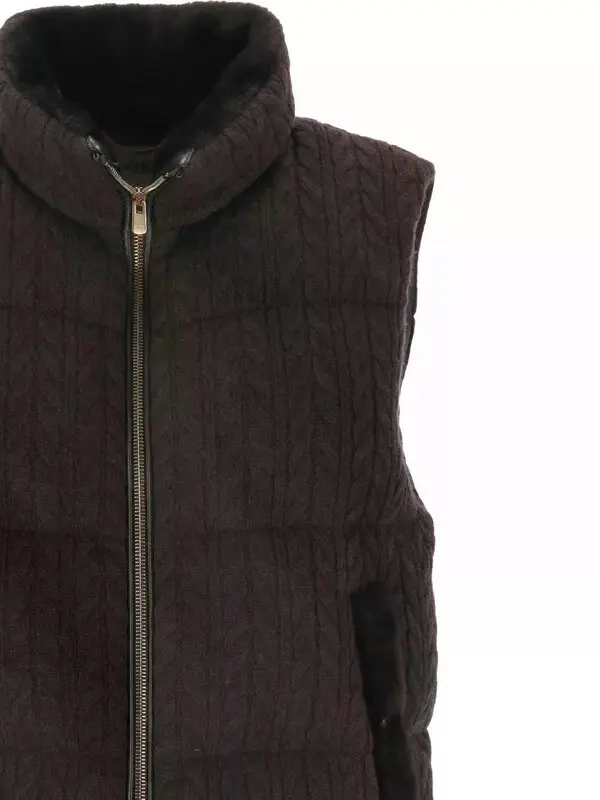 Agnona Cable-knit Padded Jacket