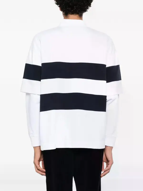 DARKPARK Layered Striped Polo Shirt