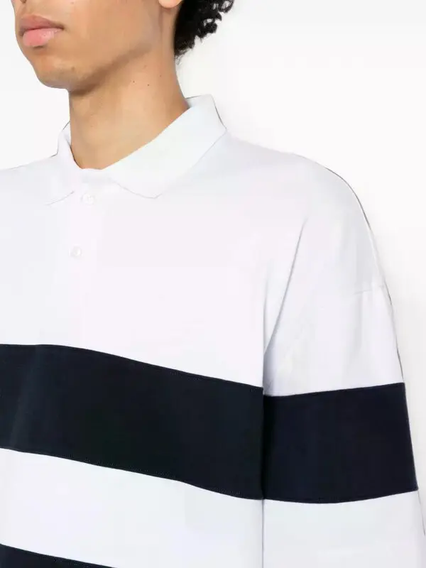 DARKPARK Layered Striped Polo Shirt