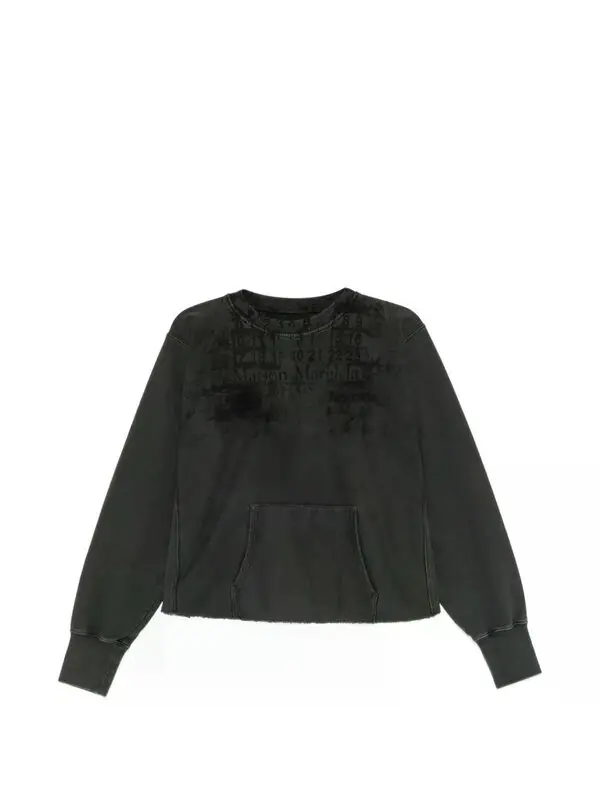 MAISON MARGIELA Logo Print Crew Neck Sweater