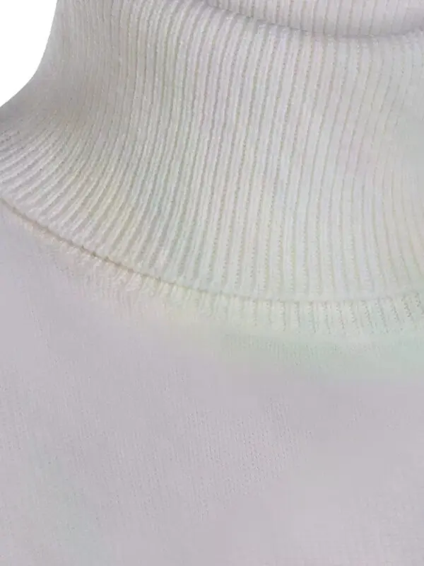 ALLUDE Cashmere Roll Neck Short Sleeve Sweater