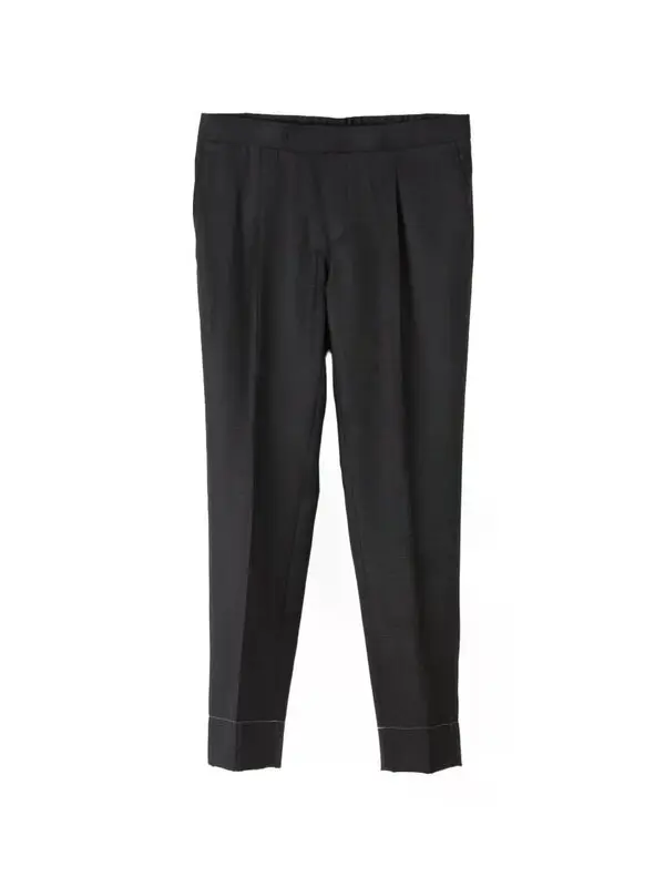 Brioni Elasticated Waistband Wool Trousers