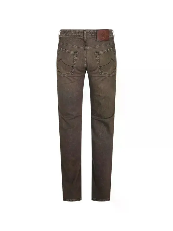 Jacob Cohen Logo-patch Straight-leg Jeans