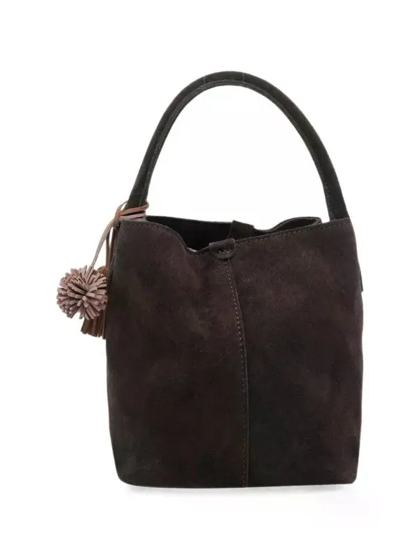 D.a.t.e. Suede Bucket Bag With Tassel Detail - Brown