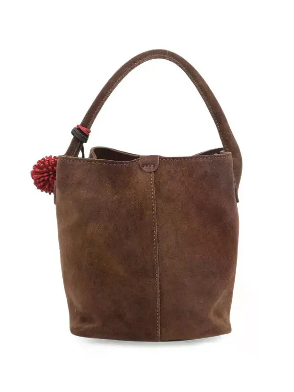 D.a.t.e. Suede Bucket Bag With Tassel Detail - Brown