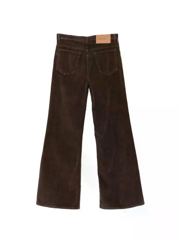 HAIKURE Clara Corduroy Flared Trousers - Brown