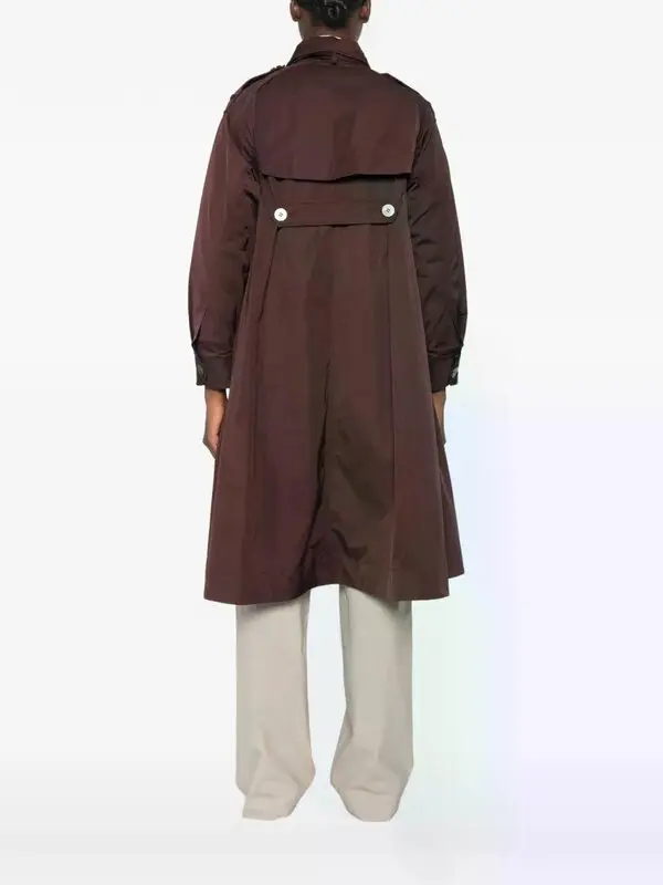 PSOPHIA Pussy-bow Storm Flap Coat