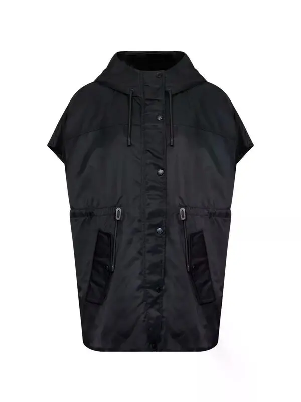 Max Mara Origano Quilted Hooded Gilet - Black