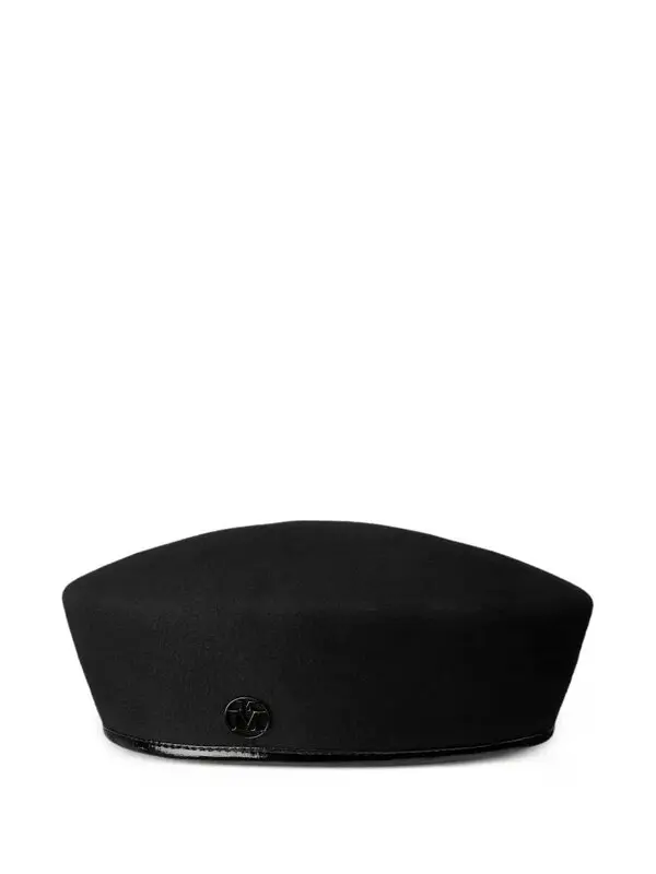 MAISON MICHEL Giulia Wool-felt Beret - Black