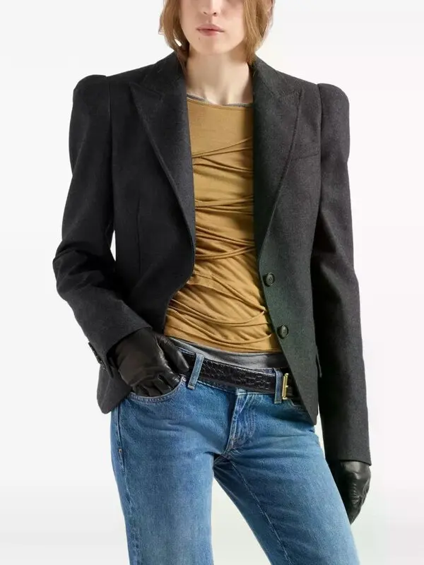 7 For All Mankind High-shoulder Blazer