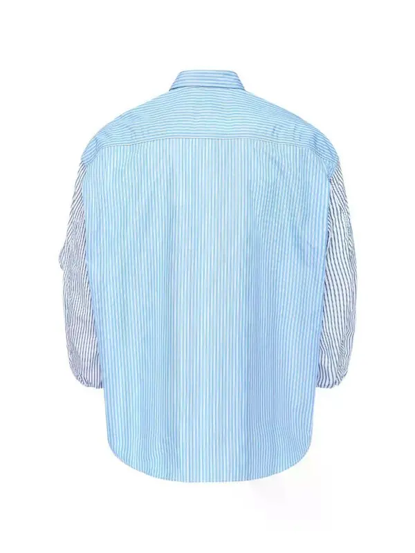 Comme Des Garçons Stripe-print Zip-pocket Shirt