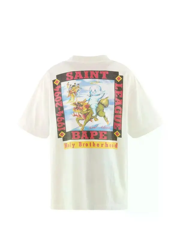 SAINT MXXXXXX X Bape Graphic-print T-shirt