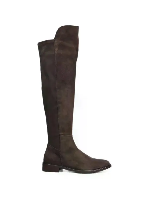 JULIE DEE Suede Over-the-knee Boots - Brown