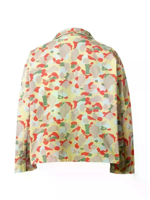 SAINT MXXXXXX Camouflage-print Herringbone Jacket