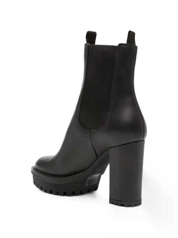 GIANVITO ROSSI Platform Leather Chelsea Boots