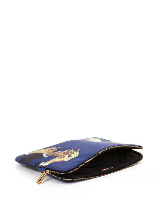 SELETTI Lipstick Print Laptop Case
