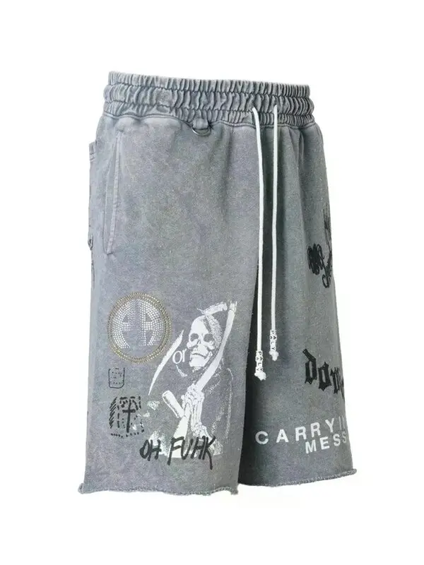PALY Graphic-print Drawstring Shorts
