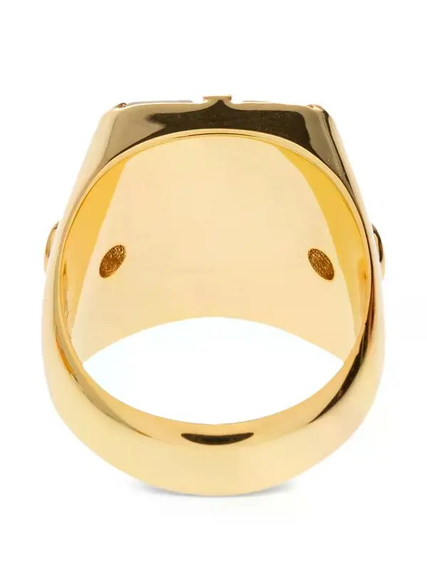 Casablanca Logo-plaque Signet Ring