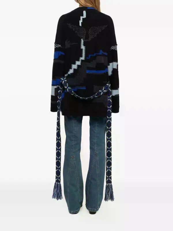 Zadig&Voltaire Aspen Wings Intarsia-knit Coat