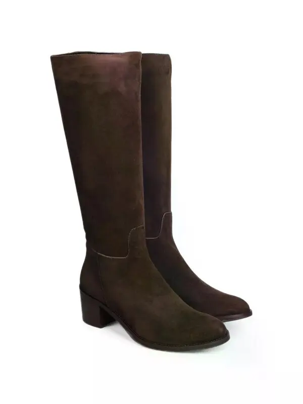 JULIE DEE Suede Block-heel Boots