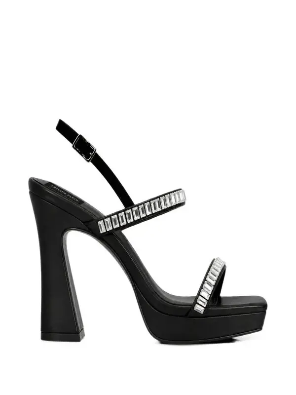 Philipp Plein Crystal-embellished Platform Sandals