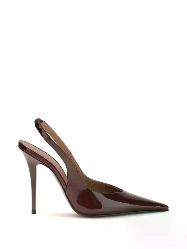 Amina Muaddi Anok Slingback Pumps - Brown