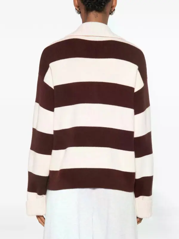 FORTE_FORTE Horizontal-stripe Sweater