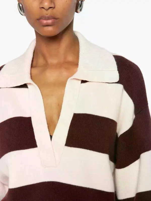 FORTE_FORTE Horizontal-stripe Sweater