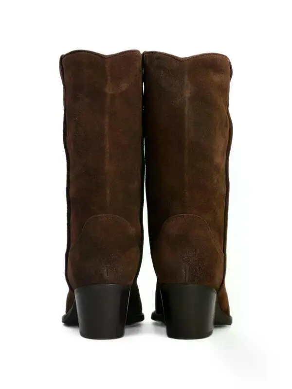 JULIE DEE Suede Western-style Boots