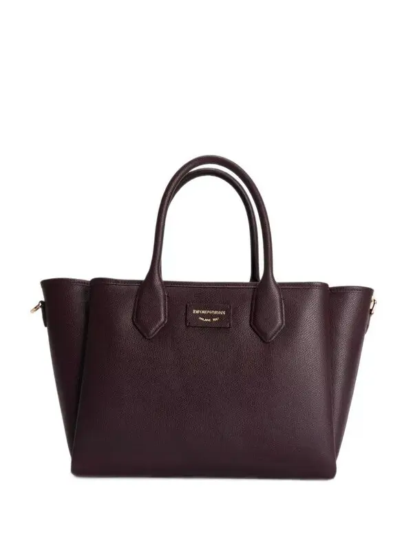 Emporio Armani Logo-patch Tote Bag - Red