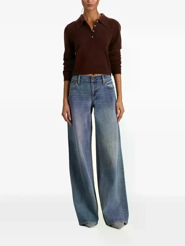 Alice + Olivia Trevor Cropped Sweater