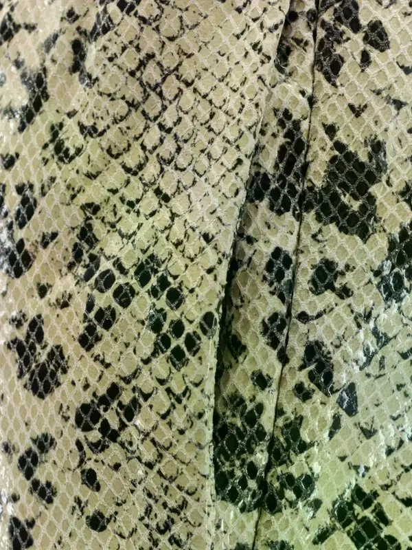 ALYSI Snakeskin-effect Leather Trousers