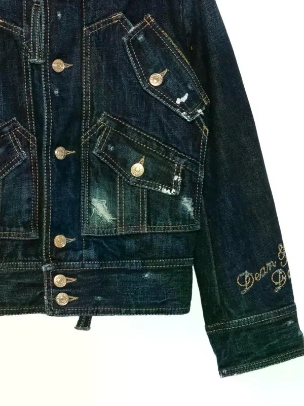Dsquared2 2000s Distressed-effect Denim Jacket