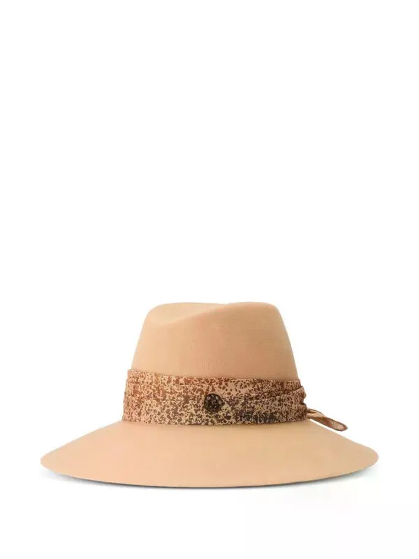 MAISON MICHEL Kate Leopard-print Felt Hat - Neutrals