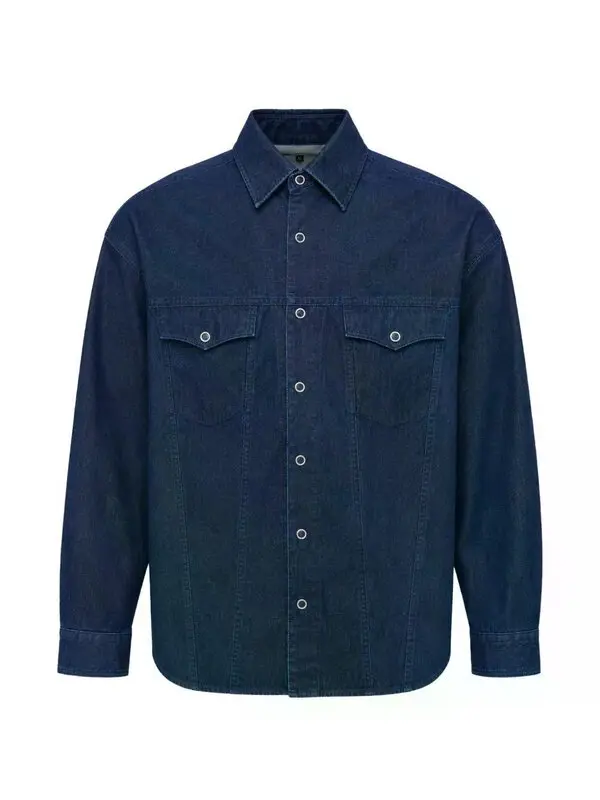 Comme Des Garçons Button-up Denim Shirt - Blue