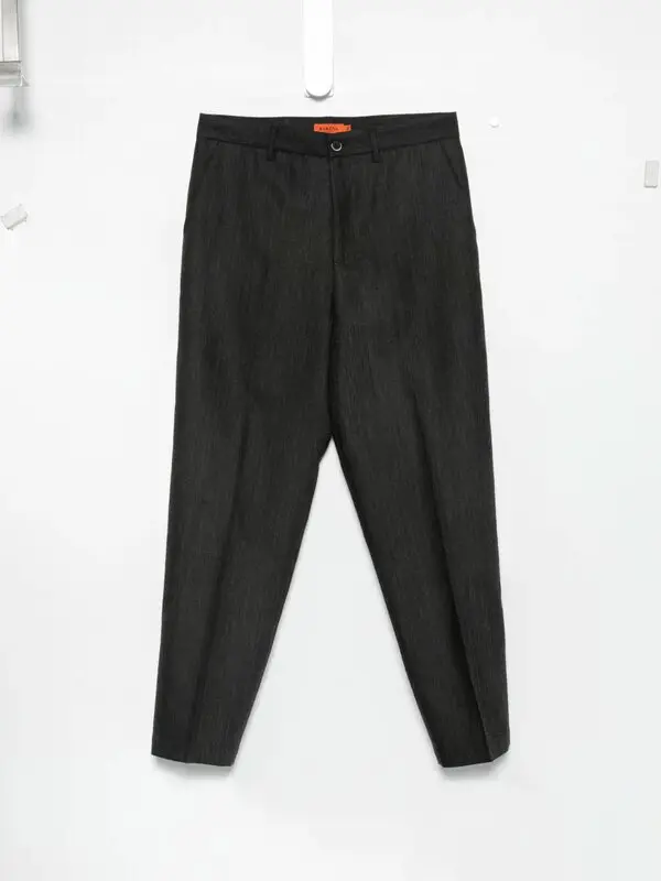 Barena Venezia Herringbone-weave Straight-leg Trousers - Grey