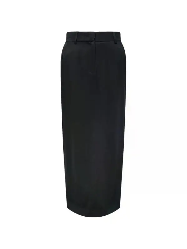 CLUB21 COLLECTION Ambre Crepe-texture Skirt - Black
